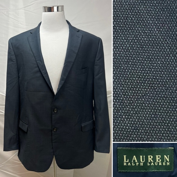 Ralph Lauren | Suits & Blazers | Ralph Lauren Mens 52l Navy Blue 2button Double Vented Blazer ...